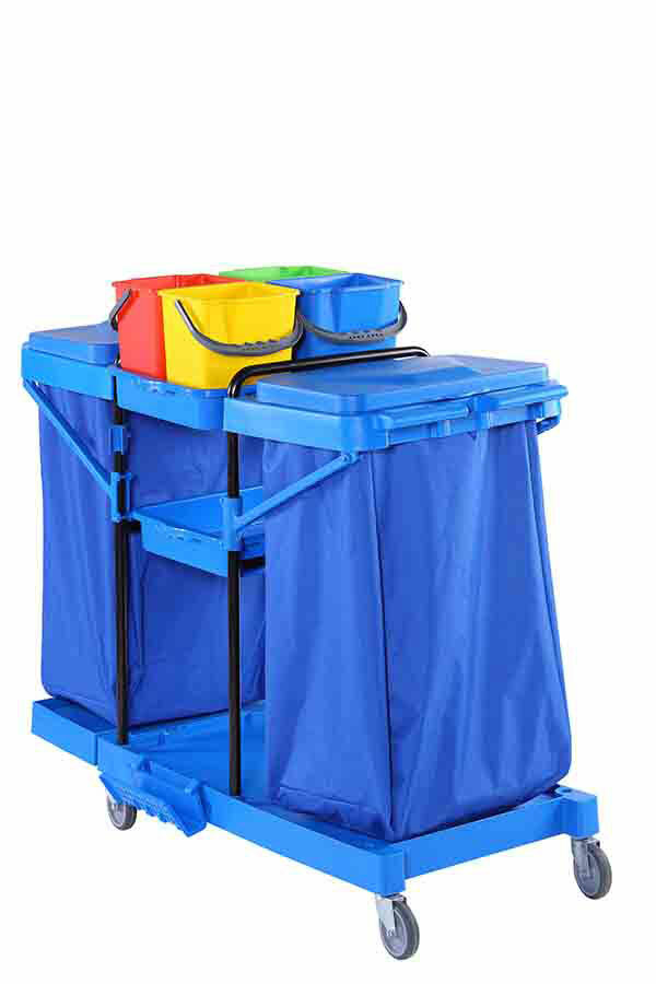 honisa240'' Multi Purpose Janitorial Cart – Full Clean Centre