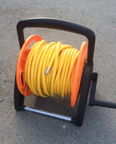 Mini Window Cleaning Hose Reel With 50 M Yellow Micro-bore Hose