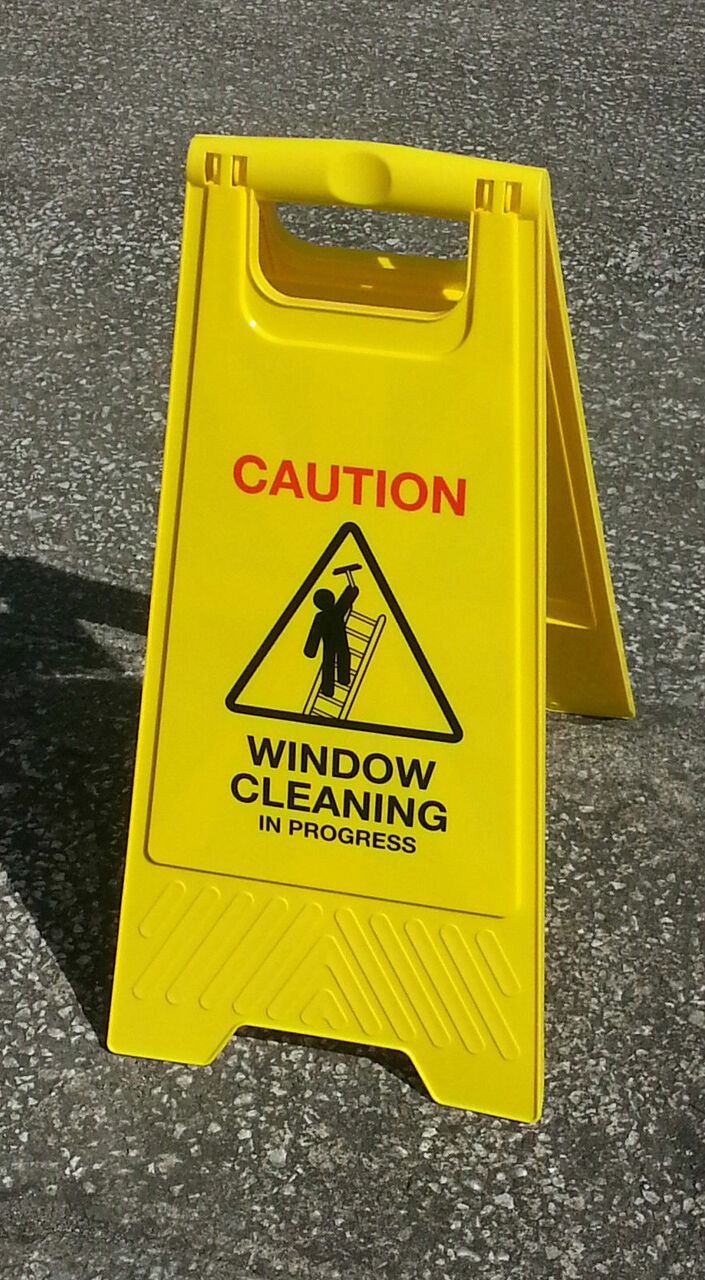 Warning Sign - "caution Window Cleaning in Progress"