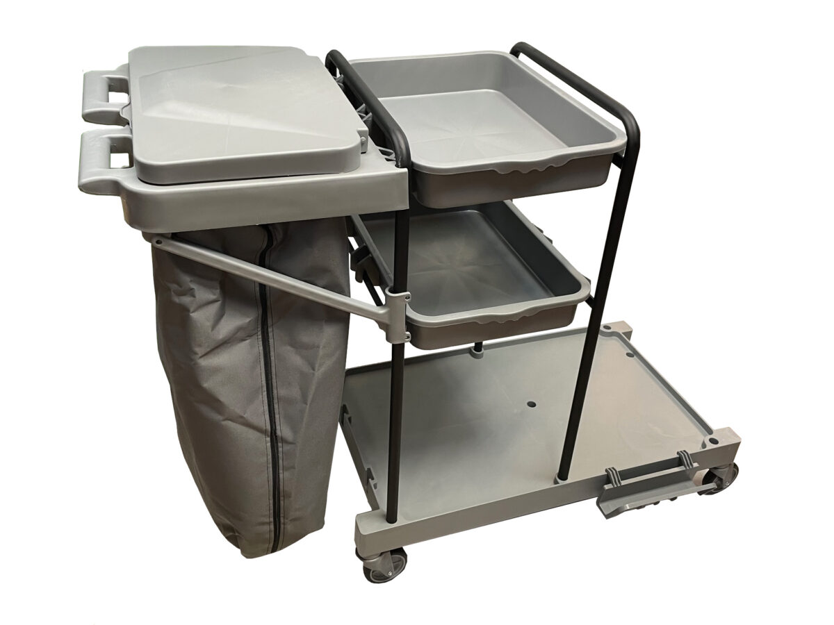 Eco Mini Housekeeping Cleaning Trolley On Wheels Mini Multi-Purpose ...